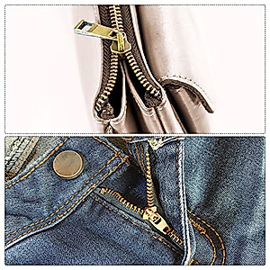 uxcell #5 Zipper Slider Retainers Kit, 200Pcs Top Stoppers & 100Pcs Bottom Stops for Bags Coats Jackets Closed-end Zippers Replacing, Metallic Black