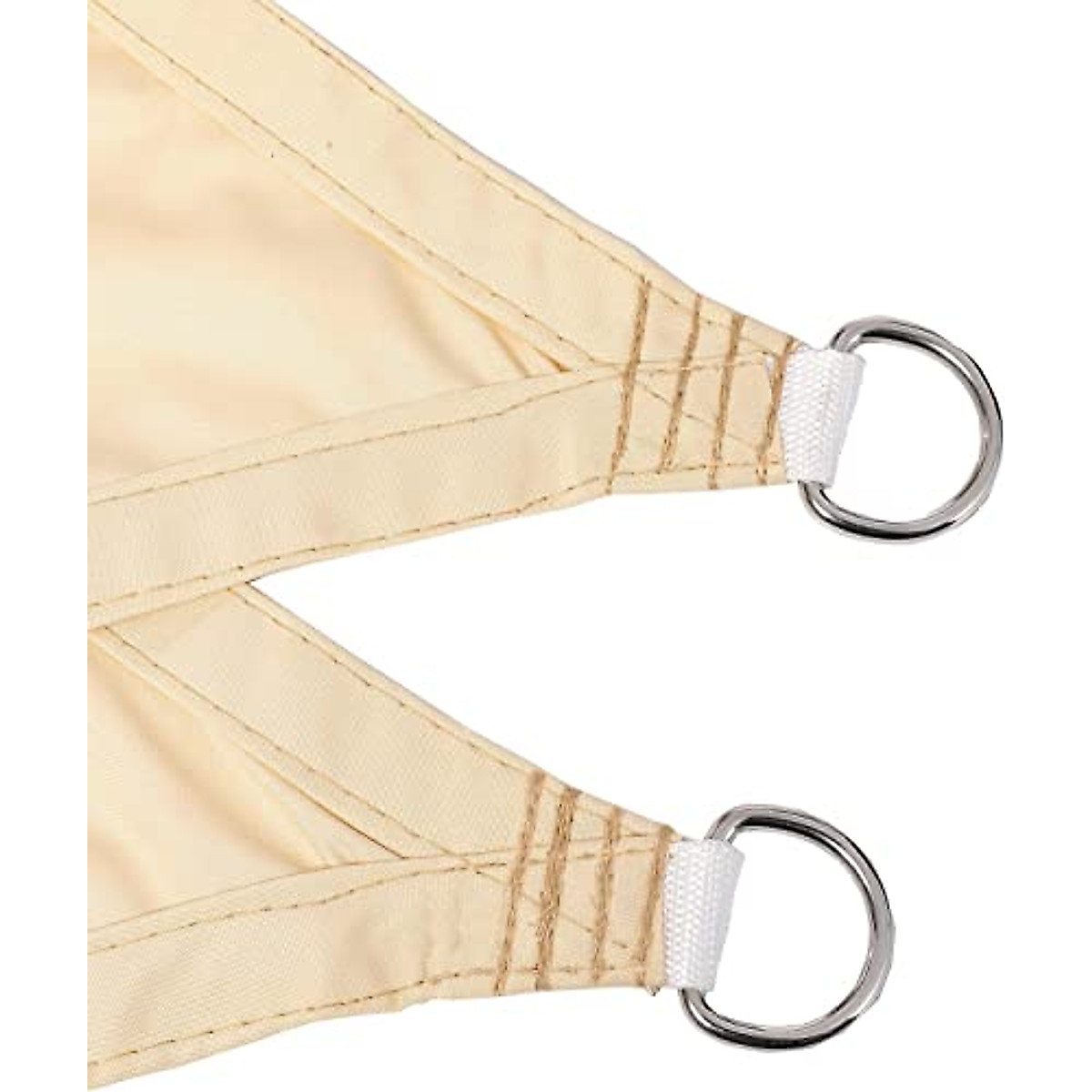 11.5 x 8.2 Ft Waterproof Sun Shade Sails Canopy 300D Oxford Rectangle Shade Sail 90% UV Block for Outdoor Activities Carport Deck Backyard, Light Brown