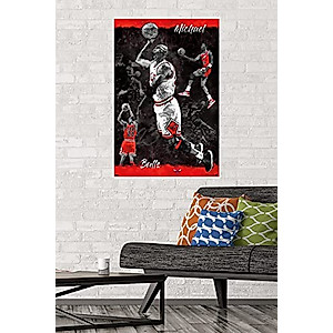 Trends International Michael Jordan - Sketch Wall Poster, 22.375" x 34", Unframed Version