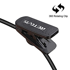 Retevis Security Walkie Talkie Earpiece with Mic, Coil Tube, Compatible RT22 RT21 H-777 RT68 RB26 RT22S RT19 RT18 RT27 pxton Two Way Radio, Acoustic Tube 2 Way Radio Earpiece(10 Pack)