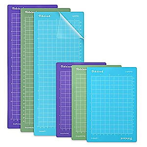 VIKDOOK Cutting Mat for Cricut Joy 4.5” X12” 4.5”X6.5” Variety Grip Sticky Cutting Mat Pack Blue Light Grip Green Standard Grip Purple Strong Grip 6 Mats Pack