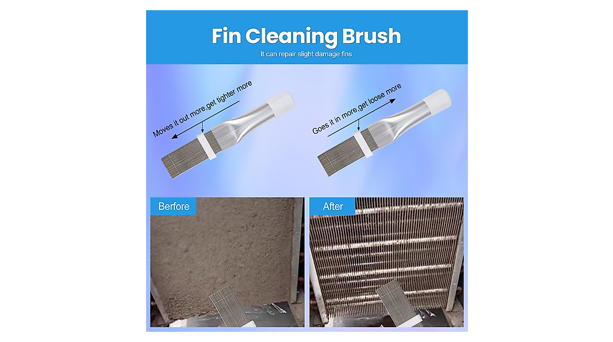SUREPHON 6-Piece Air Conditioner Fin Cleaner Set | HVAC Coil Maintenance