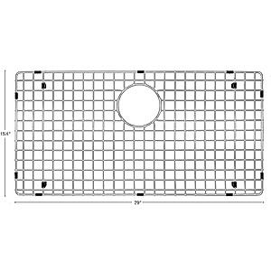 Karran GR-6001 Stainless Steel Bottom Grid 29" x 15-1/8" Fits QA-740 and QAR-740