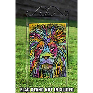 Toland Home Garden 1110916 Neon Lion 12.5 x 18 Inch Decorative, Garden Flag (12.5" x 18")