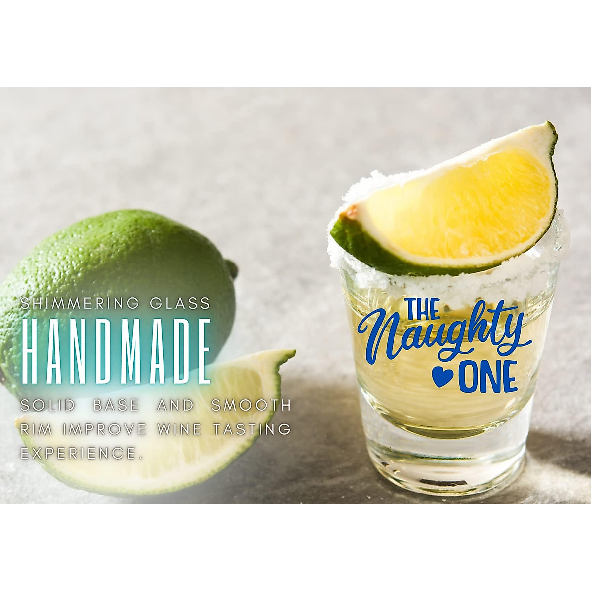 Onebttl Funny Bachelorette Gift for Bride, Birde Tribes Gifts, The Bride One, The Sassy One, Gifts for Bachelorette Party, Hen Night, Bride-to-be, Shot Glass 6 pcs Pack 1.5oz (45ml)