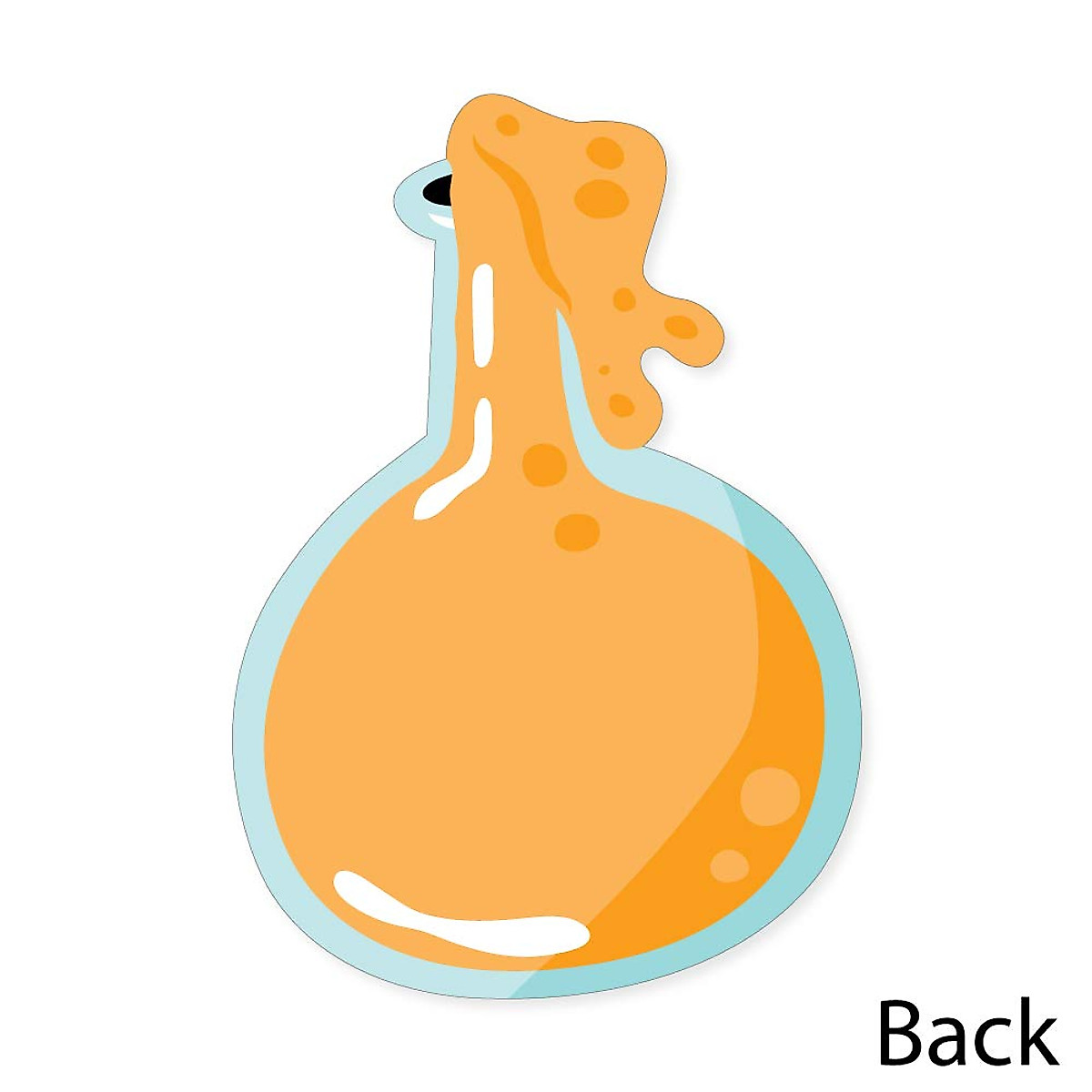 Big Dot of Happiness Scientist Lab - Shaped Thank You Cards - Baby Shower or Birthday Party Thank You Note Cards with Envelopes - Set of 12