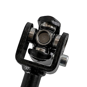 WPHMOTO Complete Steering Wheel Assembly Tie Rod Rack Adjustable Shaft Kit fit for 110cc 125cc Go Kart Bike