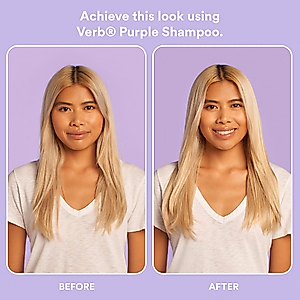 VERB Purple Shampoo - Vegan Toning Shampoo for Blonde, Grey and Silver Hair - Free of Harmful Sulfates and Paraben - Purple Color Corrector to Reduce Yellow Brassy Tones, 12 fl oz