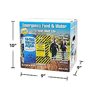 10 Year Vegan Food and Water Kit