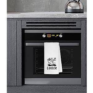 FULSOE My Aunt is Like My Mom But Cooler Kitchen Towels Dishcloths 24"x16",Funny Aunt Auntie Dish Towels Bath Towels Hand Towels,Aunt Auntie Birthday Mother's Gifts from Niece Nephew