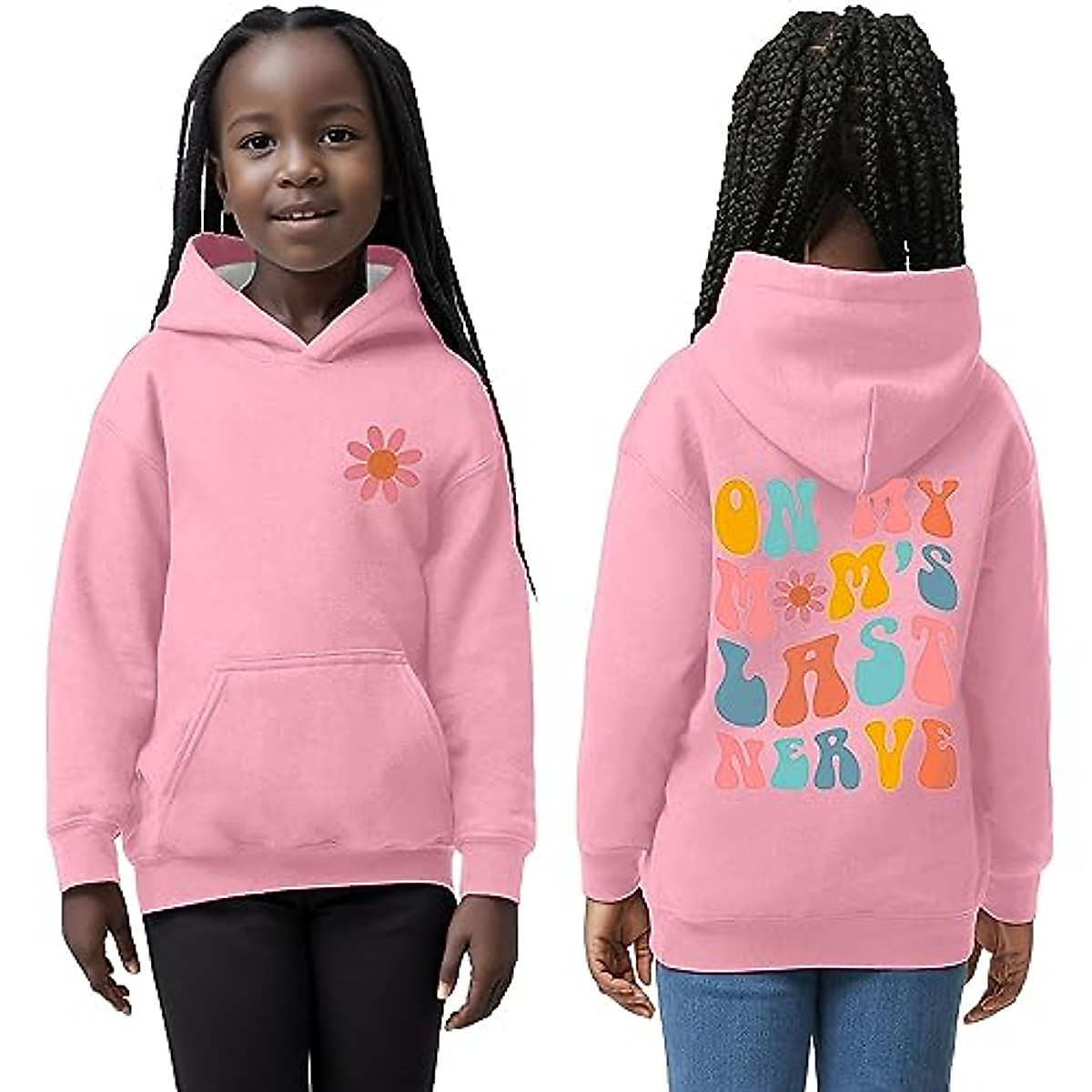 Baby Girls Boys Long Sleeve Sweatshirt Crewneck Hooded Pocket Warm Casual Cold Weather Sweatshirt 1-Year-Old Pullover Hot Pink