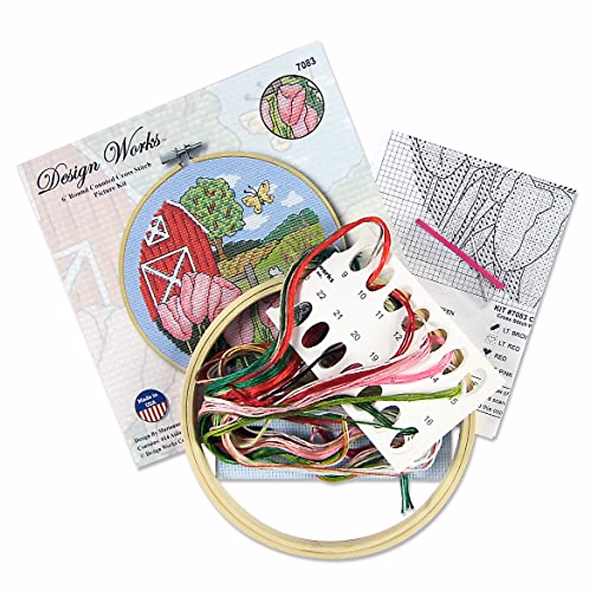Design Works Crafts Spring Counted Cross Stitch Kit with Hoop
