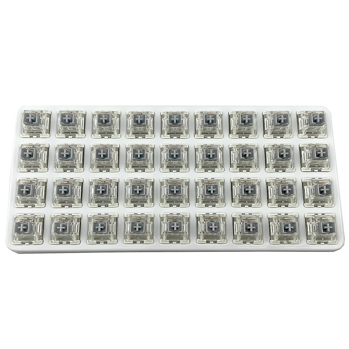 Gateron G Silver Pro Switches pre-lubed 3pin RGB SMD Linear Dust-Proof Single Spring Switch for Gaming Mechanical Keyboard (72 Pcs, Silver)