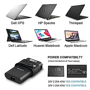 Charger for Dell Laptop Computer 65W 45W USB C Fast Power Adapter