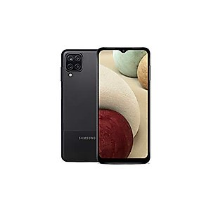Samsung Galaxy A12 32GB A125U (T-Mobile/Sprint Unlocked) 6.5" Display Quad Camera Long Lasting Battery Smartphone - Black (Renewed)