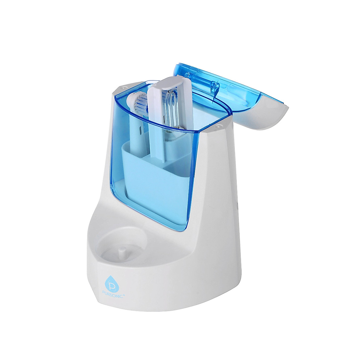 Pursonic RET200 Power Rechargeable Electric Toothbrush With UV Sanitizing Function, 12 Brush Heads Included