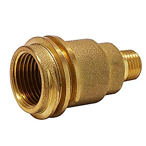 DOZYANT 5042 Male QCC1 Acme Nut Propane Gas Fitting Hose Adapter with 1/4 Inch Male Pipe Thread, Propane Quick Connect Fittings