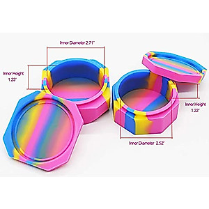 vitakiwi 223ml Large Silicone Concentrate Container Non-stick Oil Jar (2)