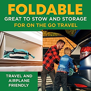 Kids Scooter – Foldable Seat – LED Wheel Lights Illuminate When Rolling – Children and Toddler 3 Wheel Kick Scooter – Adjustable Handlebar – Indoor and Outdoor- Pink - by Lifemaster