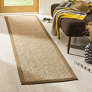 SAFAVIEH Natural Fiber Collection Runner Rug - 2'6" x 12', Natural, Sisal Design, Easy Care, Ideal for High Traffic Areas in Living Room, Bedroom (NF525B)