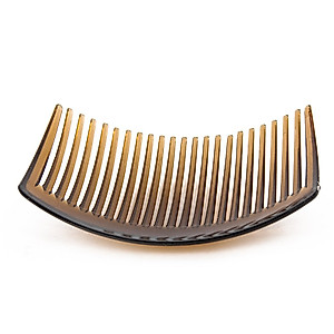 Yeshan 3.2" Plastic Hair Side Comb With Teeth Comb HairPin Clip for women,Brown (12pcs)