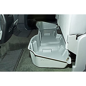 DU-HA Under Seat Storage Fits 14-18 Chevrolet/GMC Silverado/Sierra Light Duty & 15-19 Heavy Duty Crew Cab, Ash/Gray, Part #10301