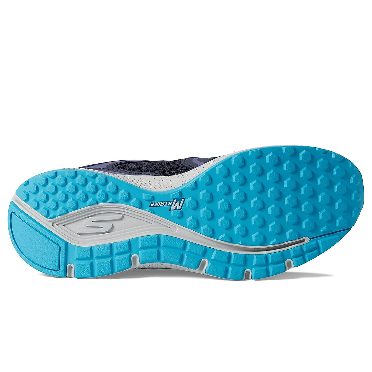 Skechers Women's GO Run CONSISTENT-Vivid Horizon Sneaker, Navy/Lavender, 9