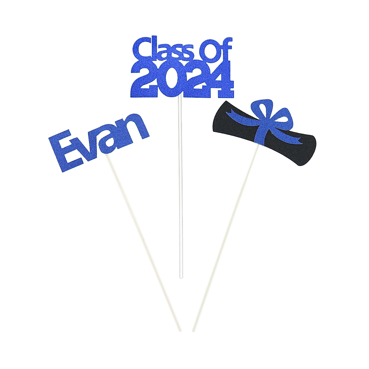 Graduation Table Centerpieces, Class of 2024 Table Centerpieces, Graduation Centerpieces, Graduation Decorations 2024, 3 in a Pack, by Zee Best Celebrations