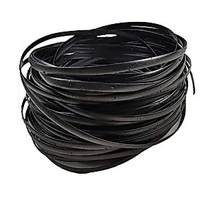 Woven Rattan, Plastic PE Wicker Repair Material for Garden Chair Black Table Patio Furniture Storage Basket Hand-Woven DIY Material (Around 220ft)