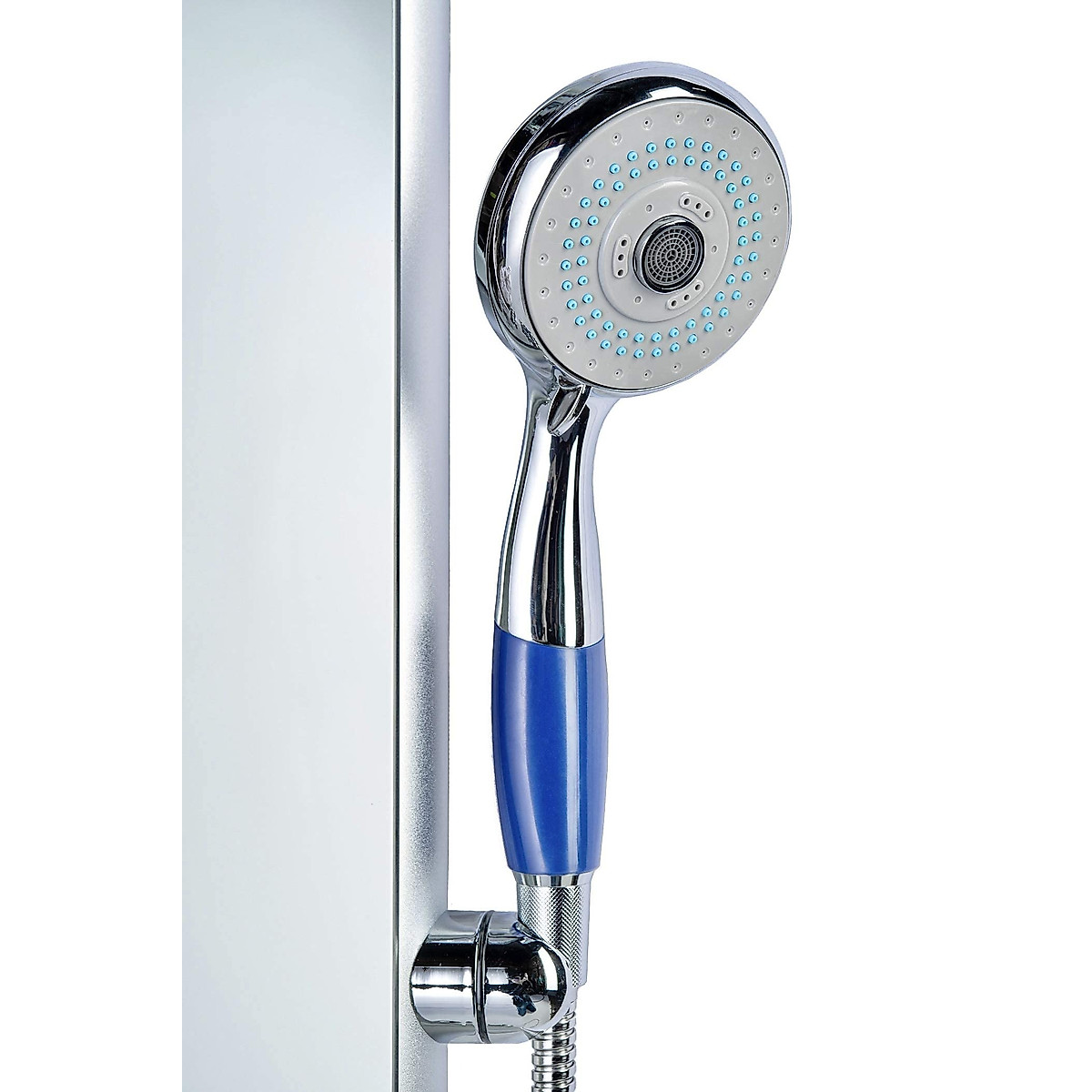 Blue Ocean 52" Aluminum SPA392M Shower Panel Column Tower with Rainfall Shower Head, 8 Multi-functional Nozzles