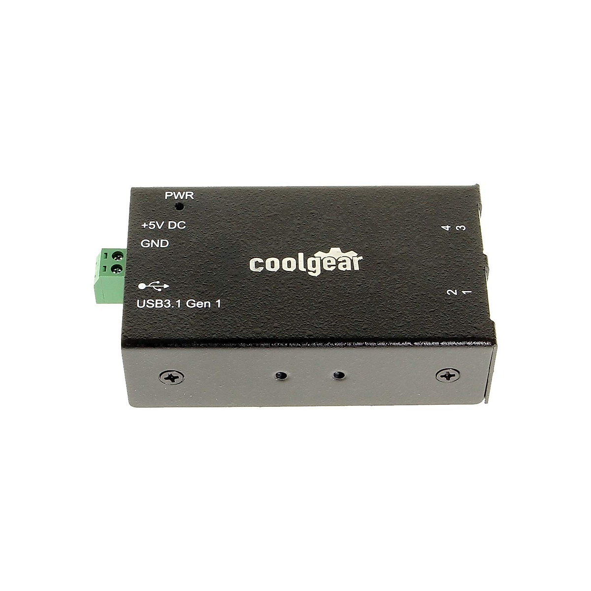 4 Port USB 3.1 Micro Hub with Surge Protection and Mounting Kit