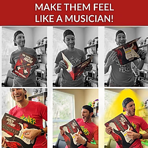 INTERACTIVE Giant Birthday Card - Strum to Play “Smoke on The Water”, Gift for Guitar Players, Music Gifts for Men, Guitar Accessories, Gifts for Musicians, Guitar Gifts for Men, Women, Friends & Kids