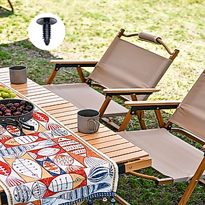 100 pcs Medium Multi-Gauge Rivet, 3/4" Length Patio Strapping Fasteners for Repair Webbing Lawn Chair Lounge for 3/16" or 7/32" Hole(Black)