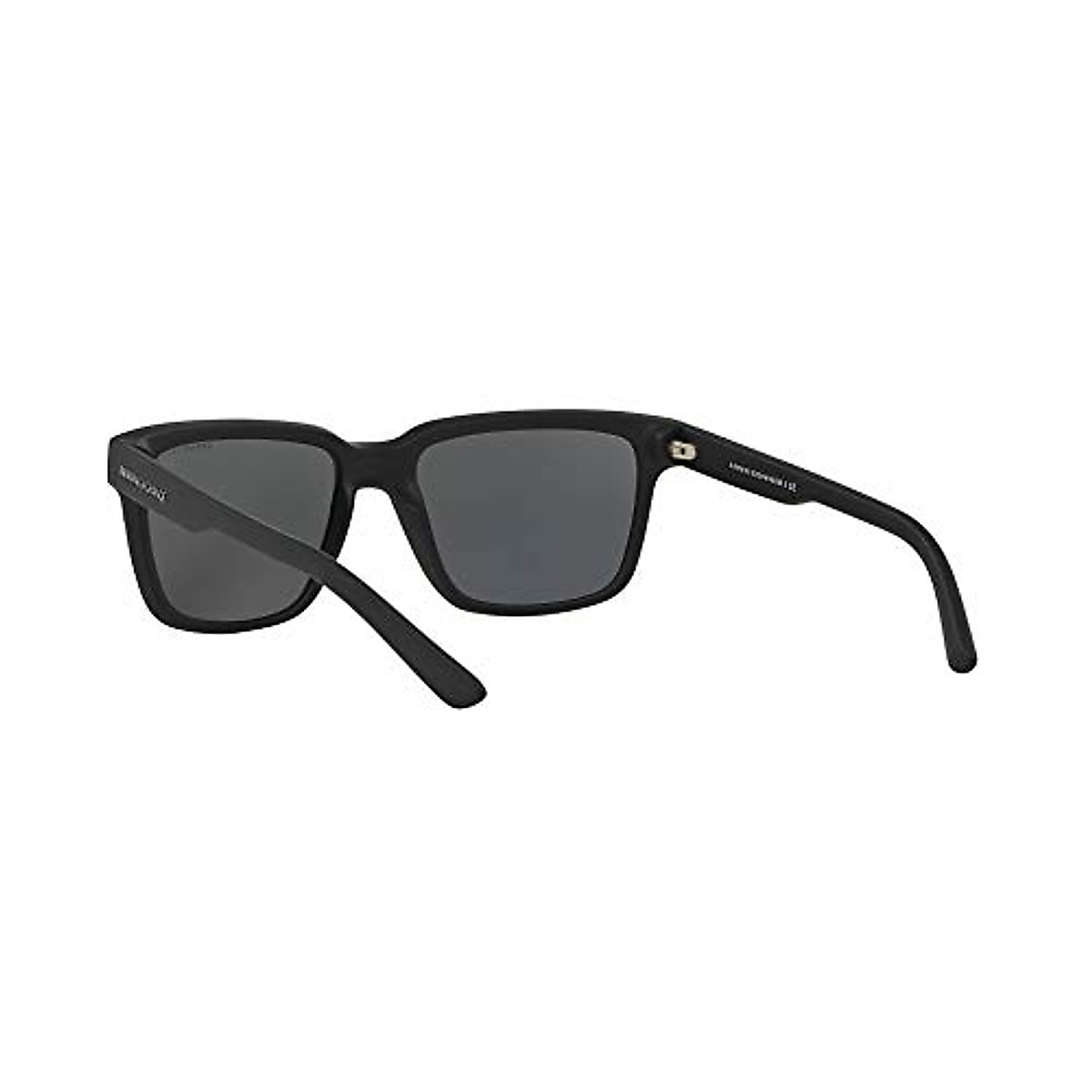 A|X ARMANI EXCHANGE Men's AX4026S Square Sunglasses, Matte Shiny Black/Grey, 56 mm