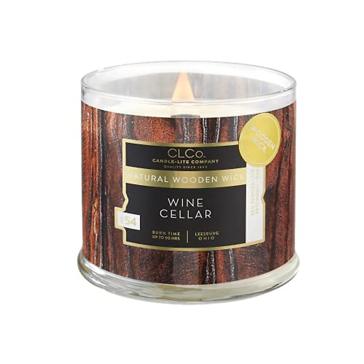 CLCo by Candle-lite Scented Candles, Wine Cellar Fragrance, One 14 oz. Single-Wick Aromatherapy Candle with 90 Hours of Burn Time, White Color