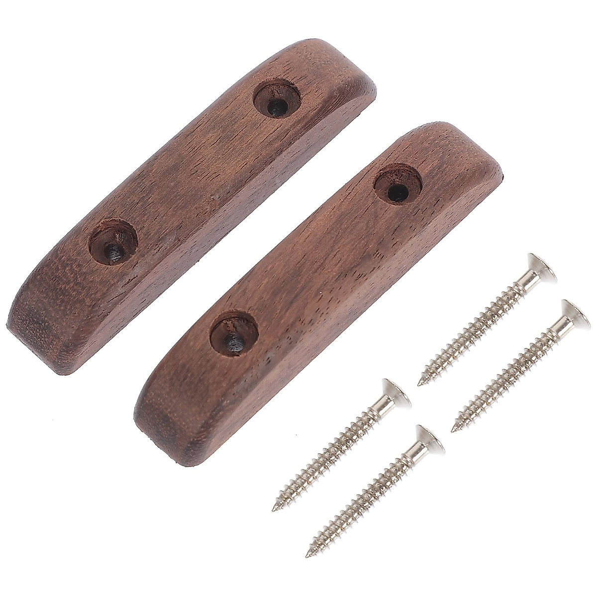 Artibetter 2pcs Rosewood Guitar Thumb Rest Bass Finger Rest with Mounting Screws