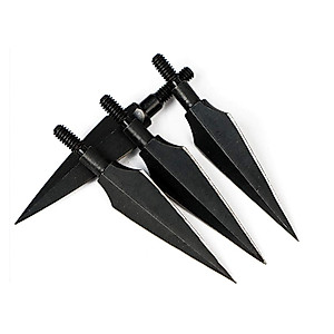 Sinbadteck Traditional Bowhunting Broadheads, 125Grains 12PK Compact Hunting Points Hunting Arrowheads for Bow Hunting and Target (125Gn Traditional)