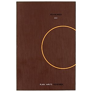 2022 Daily Planning Notebook by AT-A-GLANCE, 6" x 9", Plan. Write. Remember, Gray (70620130)