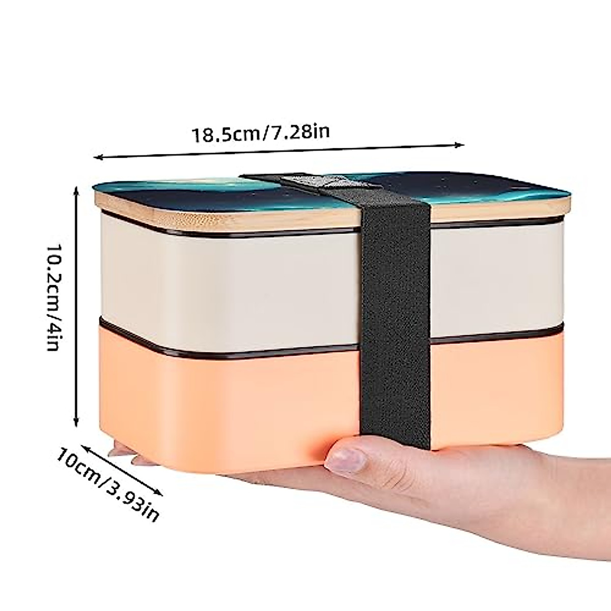 Science Fiction Stars Adult Lunch Box, Bento Box, With Cutlery Set Of 3, 2 Compartments, Rectangular, Lunch Box For Adults