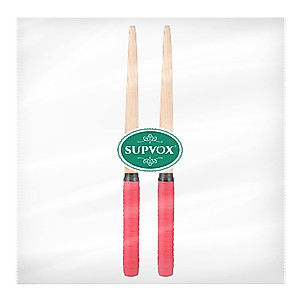 SUPVOX 1 Pair 35x2cm Drumstick Taiko Drum Drumstick Master Drum Sticks for Drum (Red)