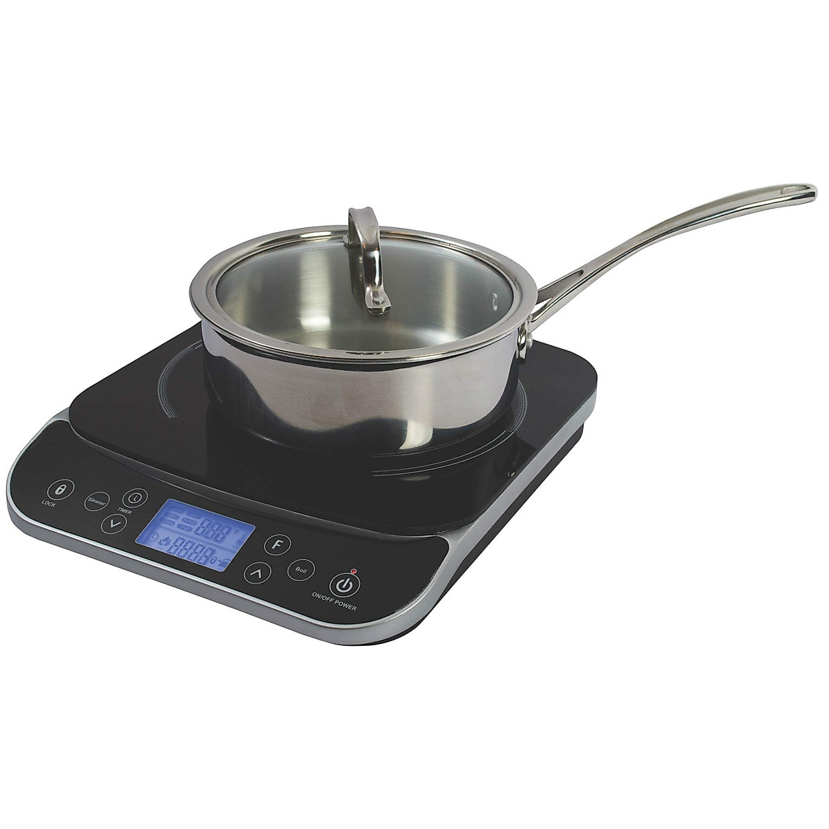 Max Burton #6450 Digital LCD 1800 Watt Induction Cooktop Counter Top Burner