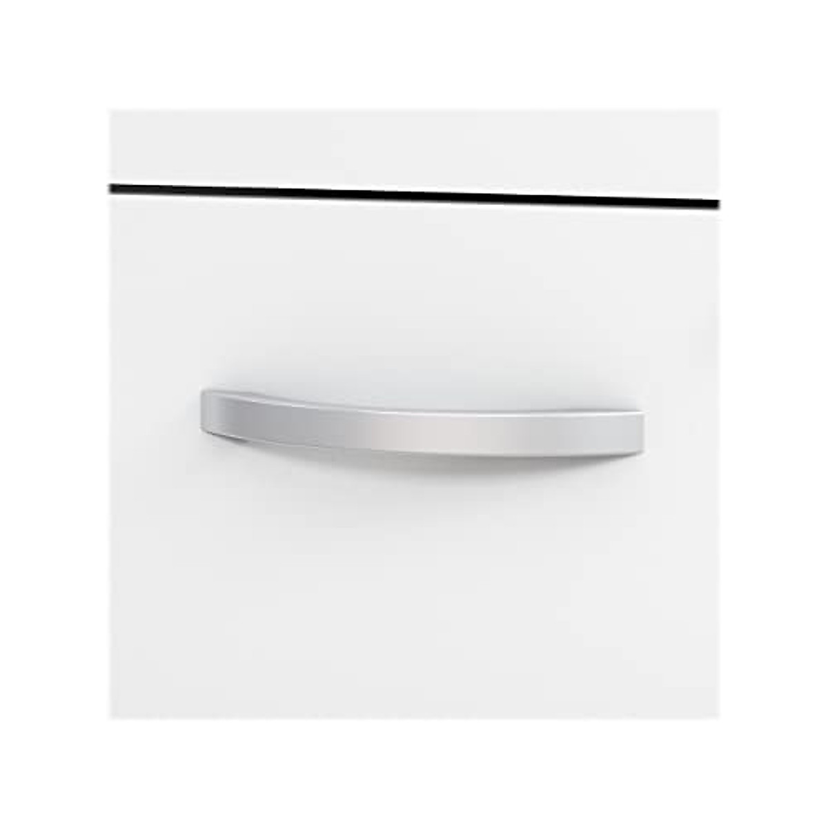 Bush EO109WHSU 2-Drawer Lateral File Cabinet Locking Ltr/Lgl Pure White 35.67-Inch