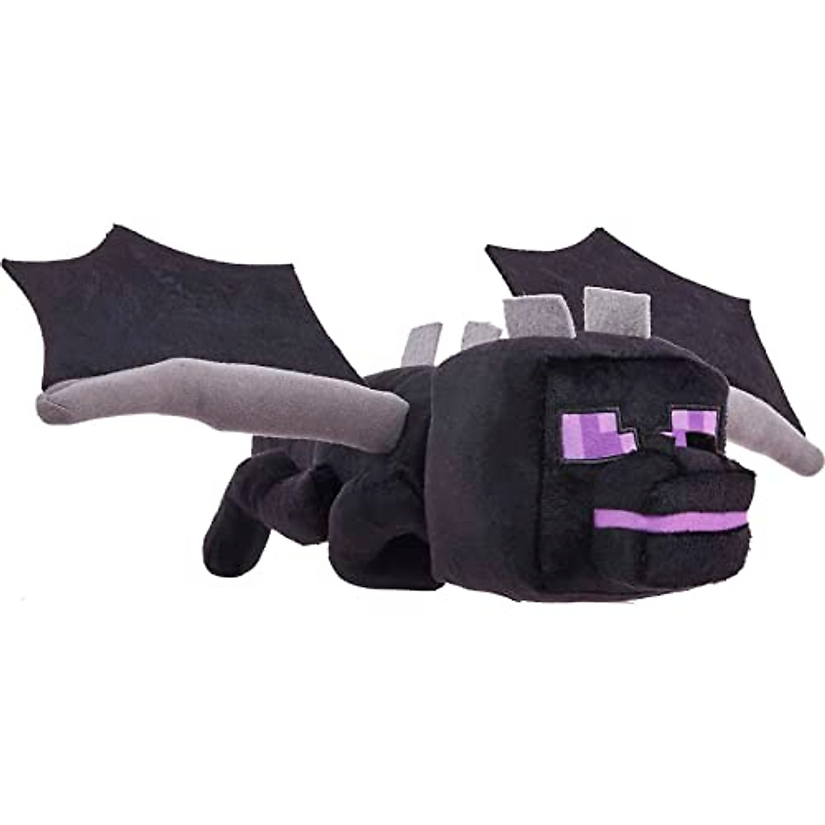 Mattel Minecraft Ender Dragon Plush Toy with Lights & Sounds, 12-Inch Soft Doll with Posable Wings, Video Game Character