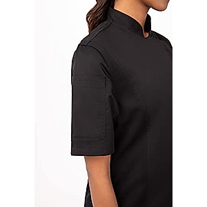 Chef Works Women's Springfield Chef Coat, Black, Small
