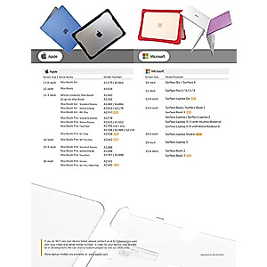 mCover Hard Case Only Compatible for 13.5" Microsoft Surface Laptop (5/4 / 3/2 / 1) with Alcantara Keyboard - Clear