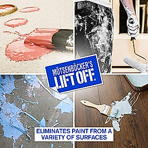 Motsenbocker's Lift Off 41301 22-Ounce Latex Paint Remover Spray is Environmentally Friendly Safely Removes Latex Paint and Enamel and Works on Multiple Surfaces Water-Based and Biodegradable