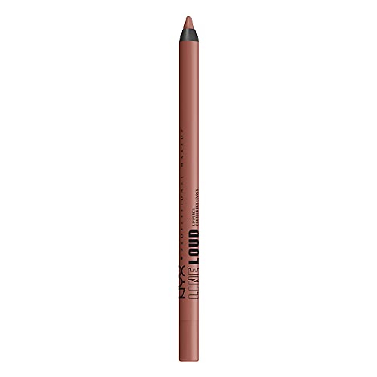NYX PROFESSIONAL MAKEUP Line Loud Lip Liner, Longwear and Pigmented Lip Pencil with Jojoba Oil & Vitamin E - Ambition Statement (Warm Peach Brown)