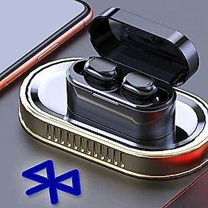 Wireless Bluetooth 5.0 Headset Touch Control- Bluetooth Headset Intelligent Noise Reduction Hd Call -Waterproof,Rich- and Full Bass,Long Standby Time,Compatible with iOS&Android for Sports Gym