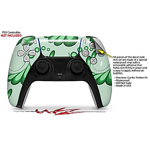 WraptorSkinz Skin Wrap compatible with Sony PS5 DualSense Controller Petals Green (CONTROLLER NOT INCLUDED)