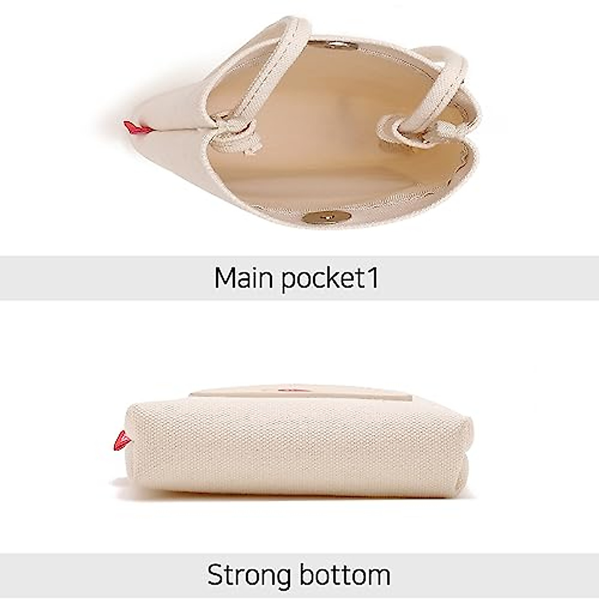 Women Small Crossbody Phone Bag Mini Cell Phone Shoulder Bag Travel Shoulder Purse Tote Bag - Ivory